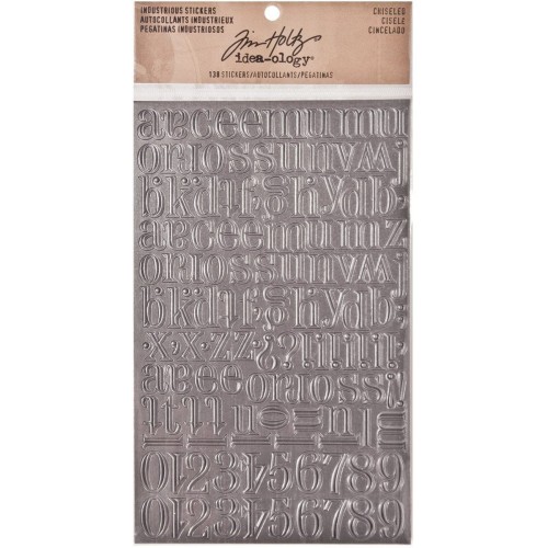 Tim Holtz INDUSTRIOUS STICKERS CHISELED 13 arts